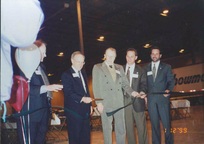 1999 1:12 Newgate Ribbon Cutting Merle Elliott, Don Bowman, Roscoe ...